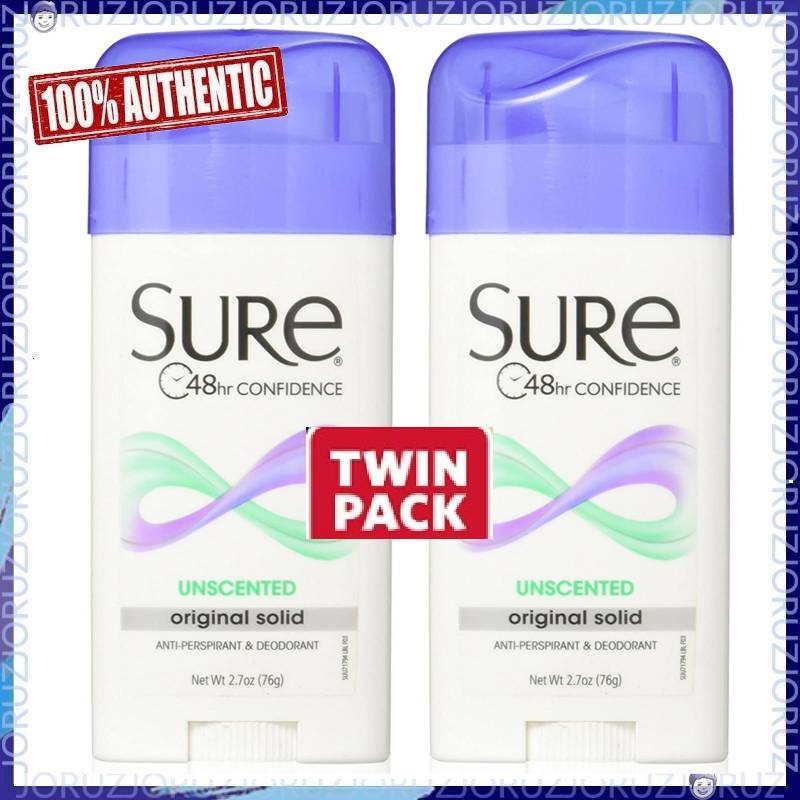 Sure Anti-Perspirant Deodorant Original Solid Unscented 2.60 oz/76g ...