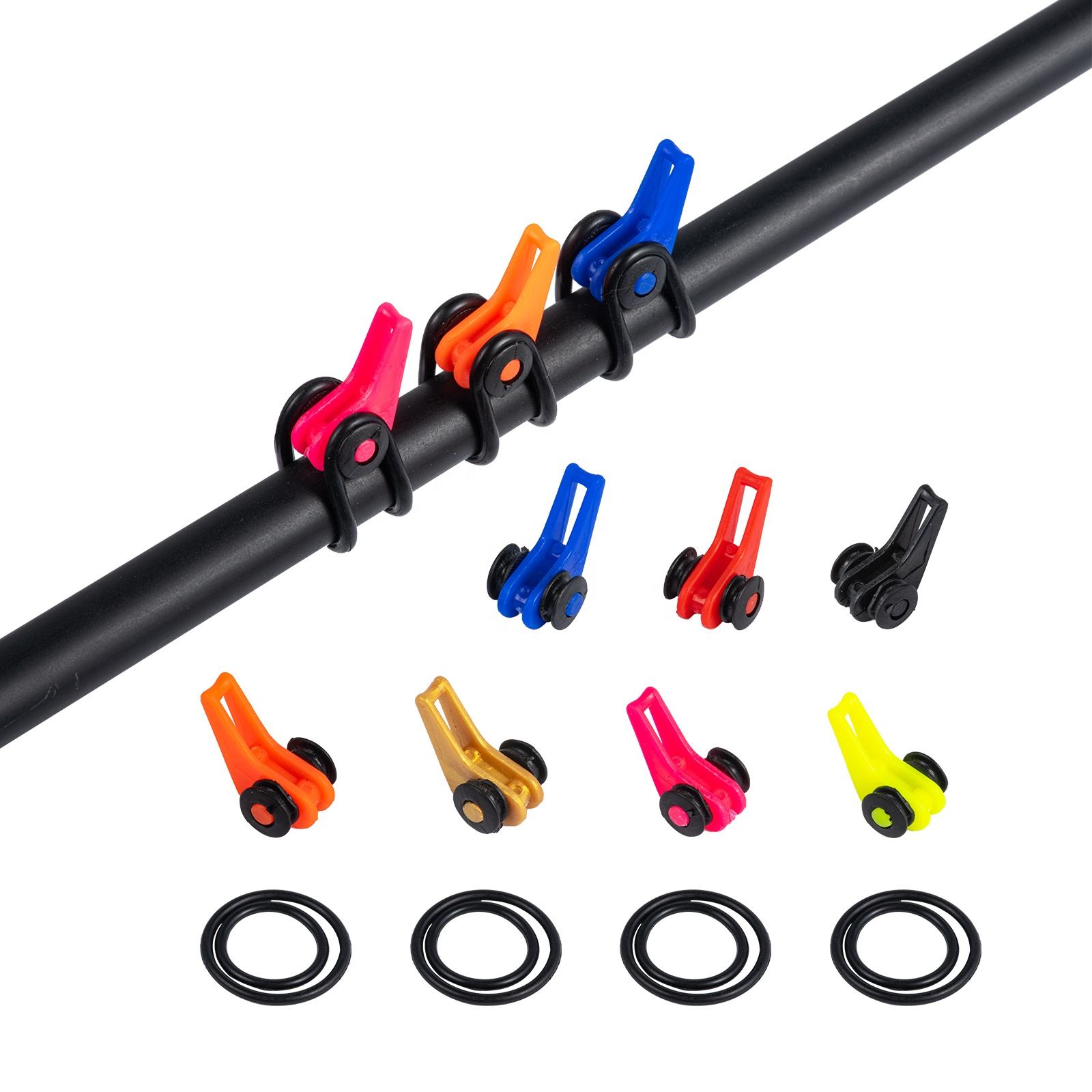 7 colors available Hook Keeper on Fishing Rod Fishing Tools Plastic ...
