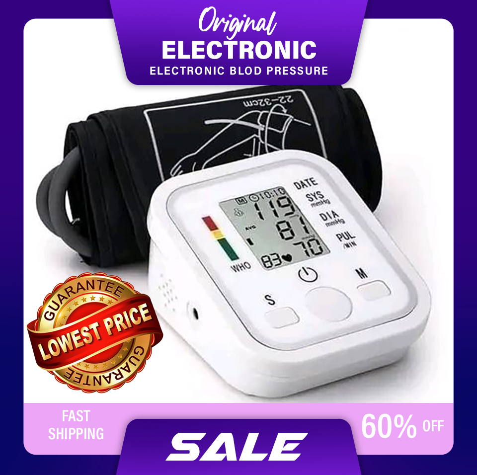 Original Electronic Blood Pressure Monitor Arm type, Arm style blood pressure digital monitor ...