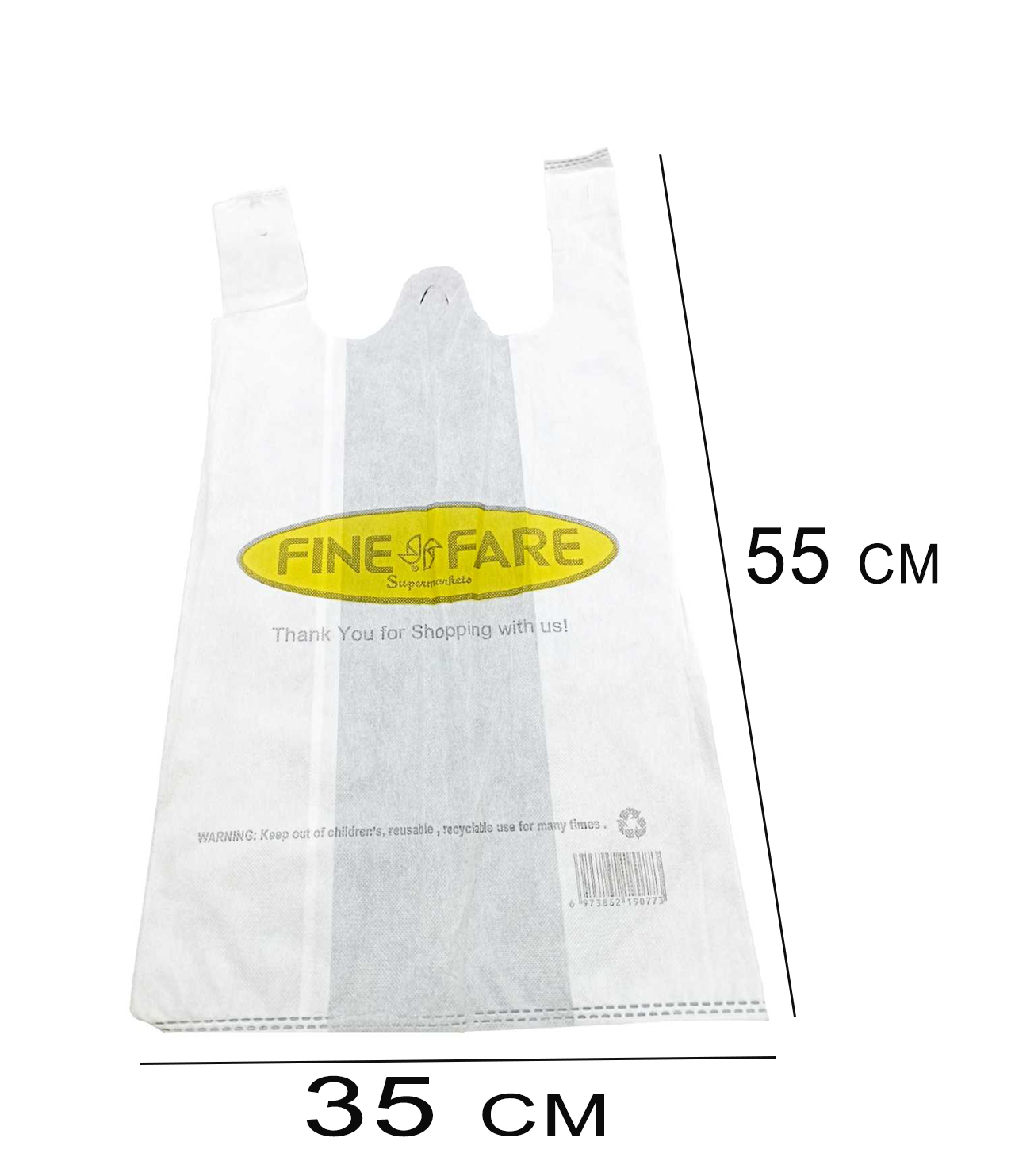 35 x 55 cm eco bag white 50pcs Reusable sando bag | Lazada PH