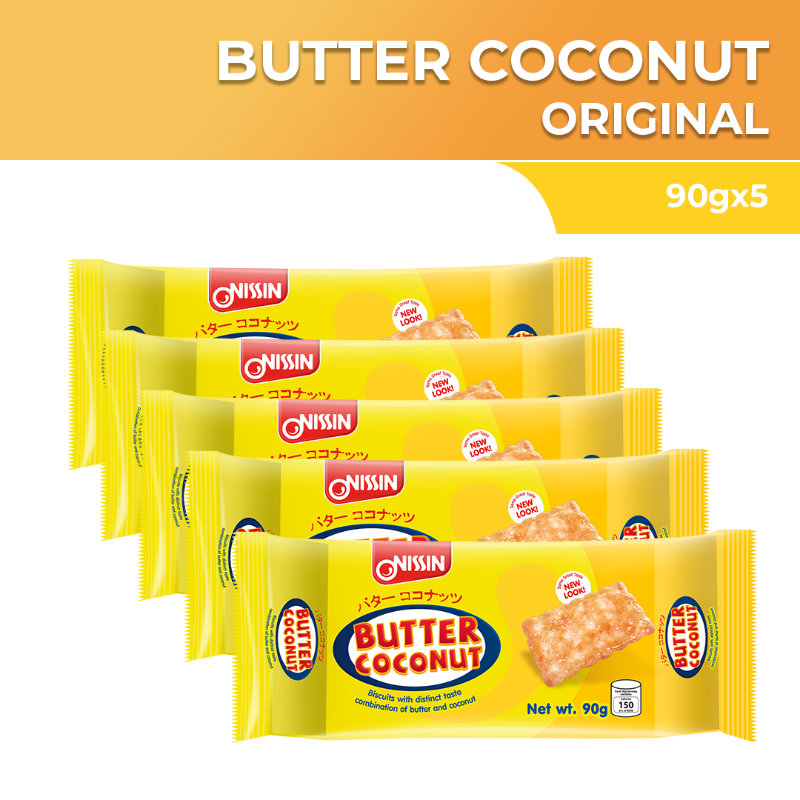 Nissin Butter Coconut Slugs 90g - Pack of 5 | Lazada PH