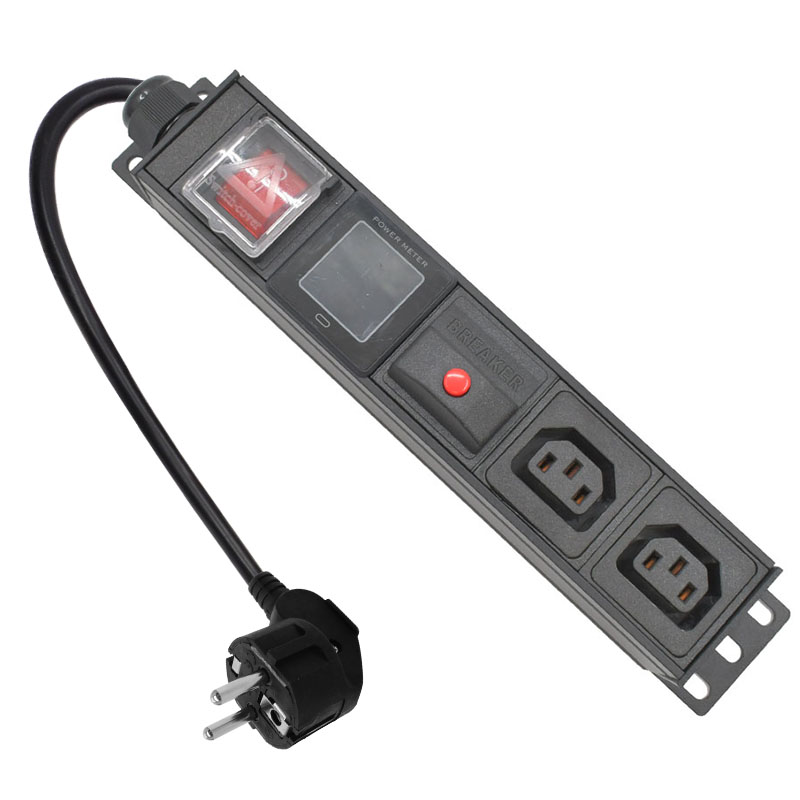 Pdu Power Distribution Unit Iec C13 2 20 Output Power Strip Ammeter Overload Protection Led