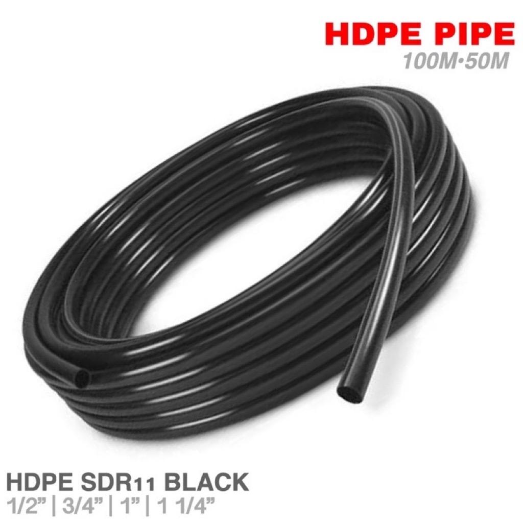 Per Mtr | HDPE Blue & Black Pipe SDR-11 Hose | 1/2 3/4 | Irrigation ...