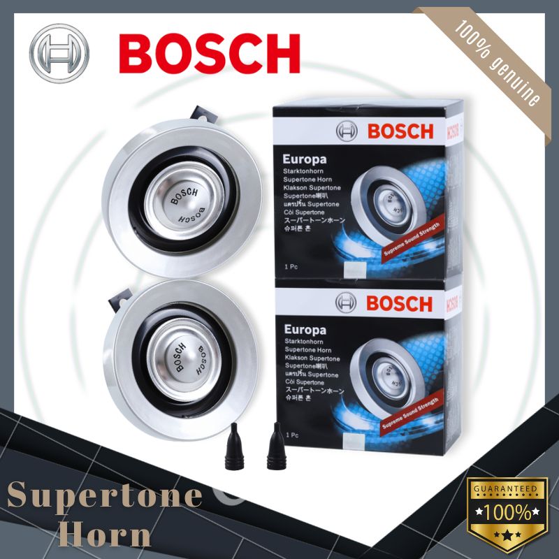 Bosch Europa Horn Original Silver 12V 300/375Hz Car Horn Super Loud ...