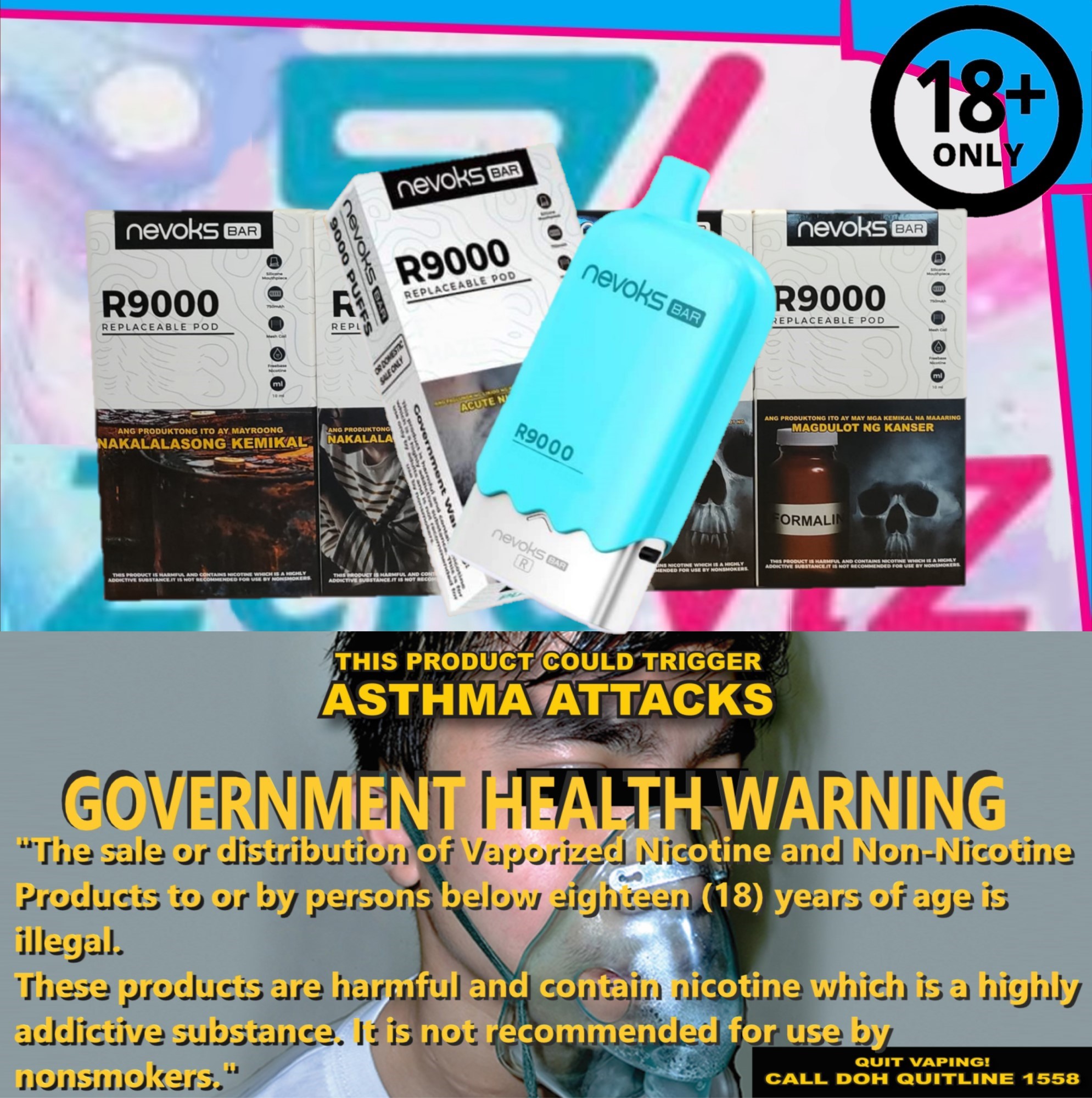 NEVOKS BAR R9000 DISAPOSABLE POD 750MAH | Lazada PH