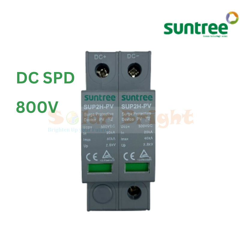 SUNTREE Solar PV Power DC Surge Protective Device SPD 40kA 800V 2 Pole ...