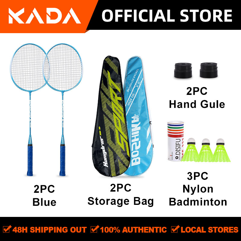 [7 Free] KADA Badminton Racket Original Set Full Carbon Light Durable ...