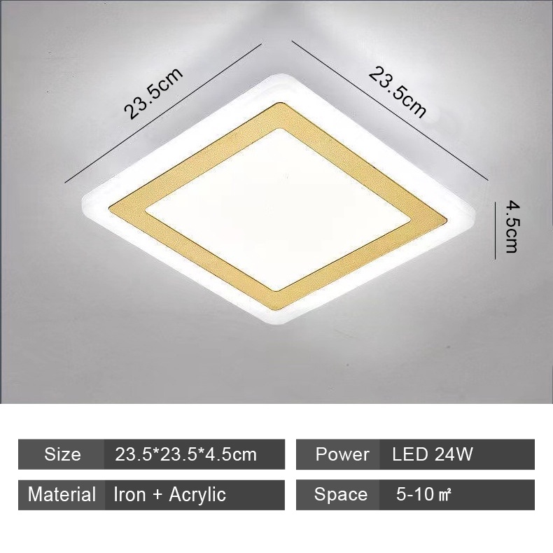 Led Ceiling Light Tricolor Modern Corridor Light Center Light for ...