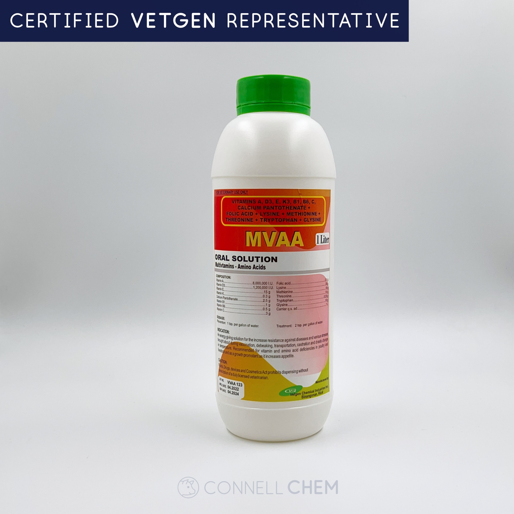 Multivitamins + Amino Acid Oral Solution for Animals | MVAA | Vet ...