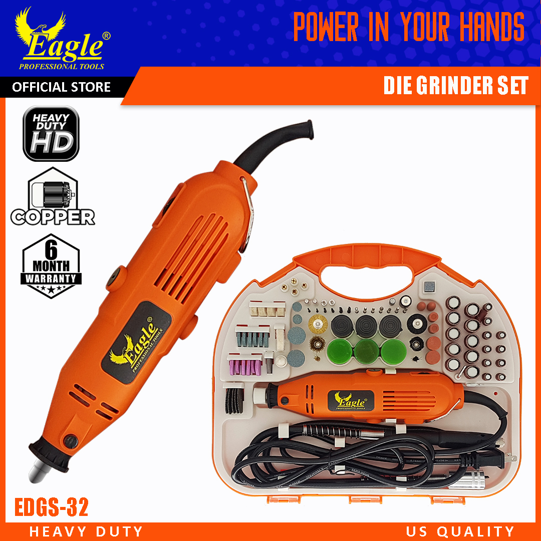 Eagle Tools Die Grinder Set with Accessories for Milling, Polishing & Engraving | Lazada PH