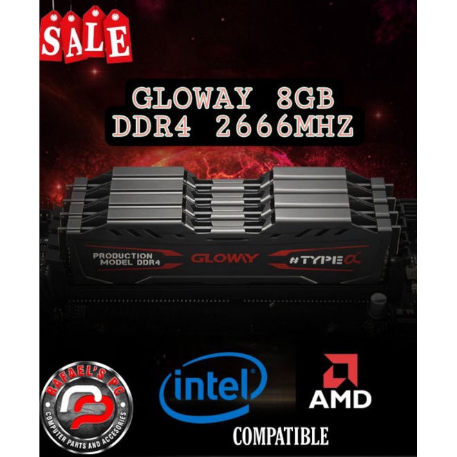 【Ready Stock】 Gloway 8gb ram ddr4 2666mhz desktop memory | Lazada PH