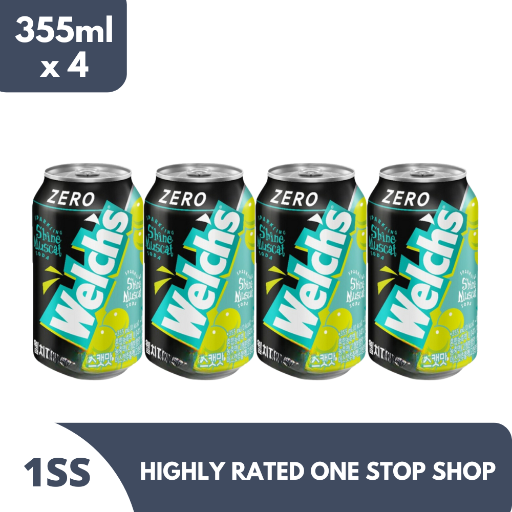 Welch's Zero Sparkling Shine Muscat 355ml X 4 | Lazada PH