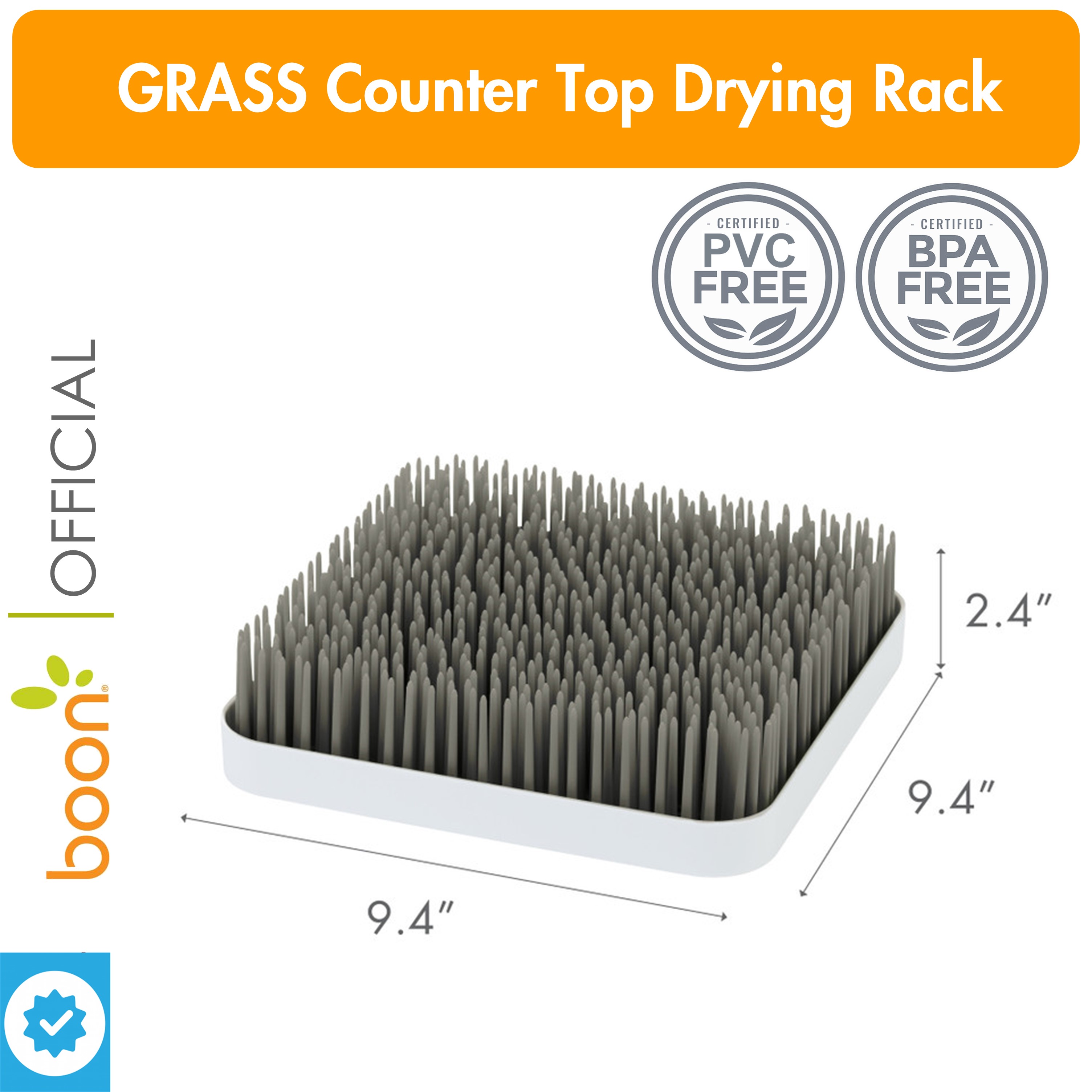 Boon GRASS Counter top Drying Rack (Gray/White) BPA-Free | Lazada PH