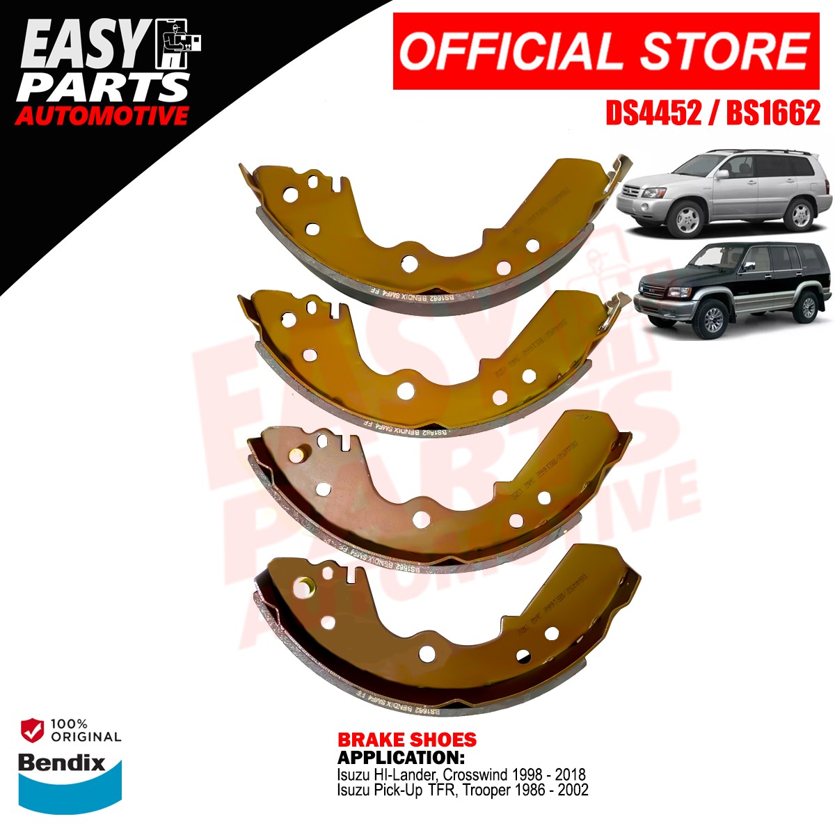 Bendix Brake Shoes Isuzu Crosswind, Hilander, Trooper | Lazada PH