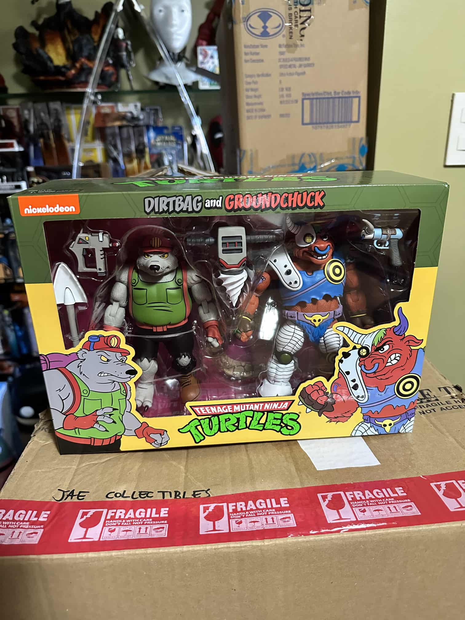 NECA TEENAGE MUTANT NINJA TURTLES DIRTBAG & GROUNDCHUCK 7” Action ...