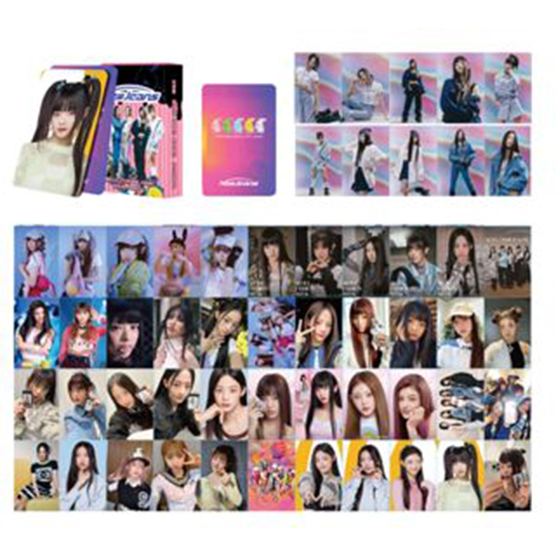 Super MINJI HANNI DANIELLE HAERIN HYEIN Lomo Card NEWJEANS OMG Cookie New Jeans album 55 copies ...