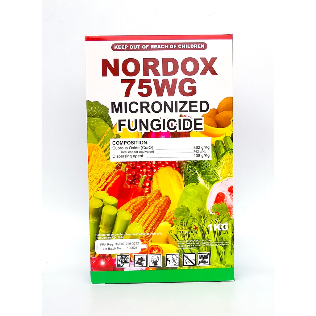 Nordox 75WG (Micronized Fungicide) 1kg (250grams x 4) | Lazada PH