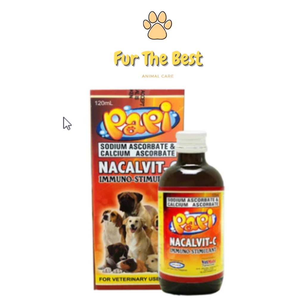 Papi Nacalvit-C Immuno Stimulant for all Dogs, Cats and Small Pets ...