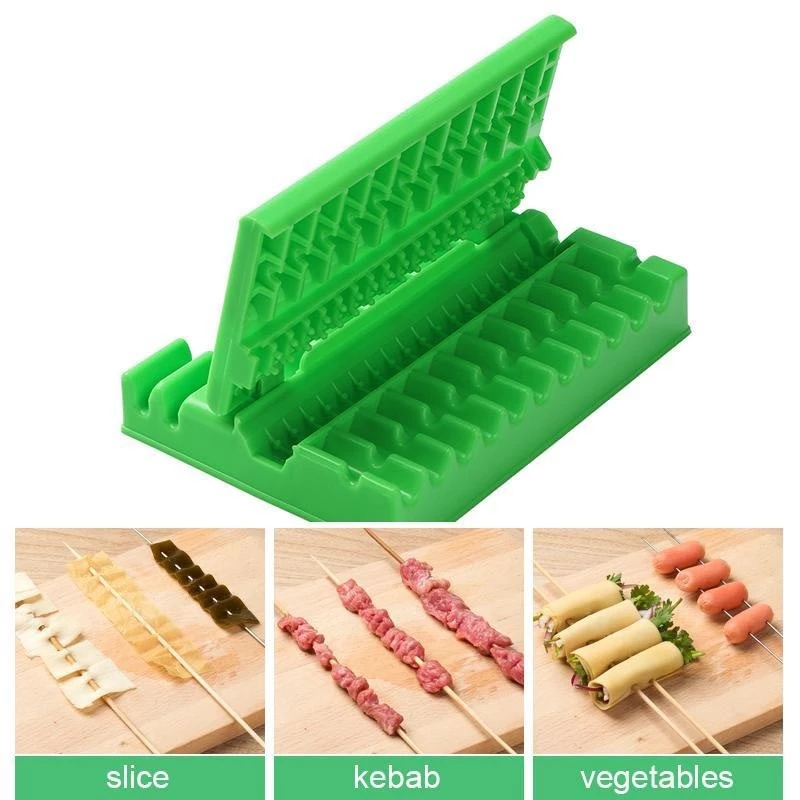 Multifunctional Kebab Tool Skewer Maker Box Meat Vegetables String ...