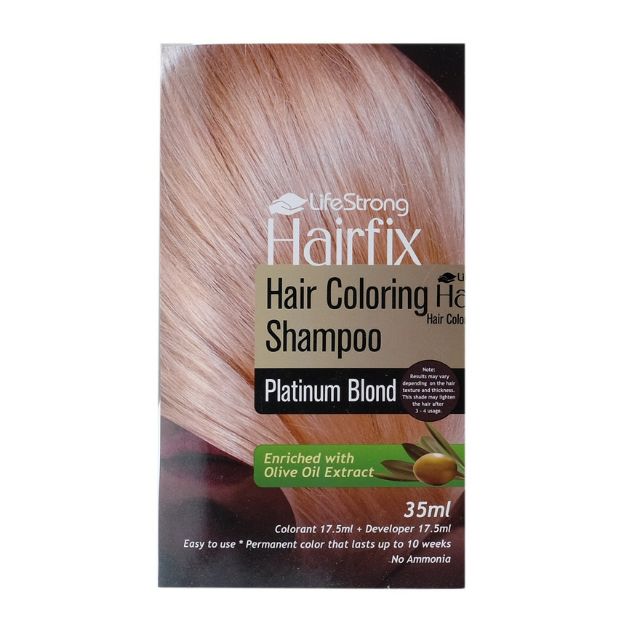 Hairfix Hair Color Shampoo Platinum Blonde 35ml | Lazada PH