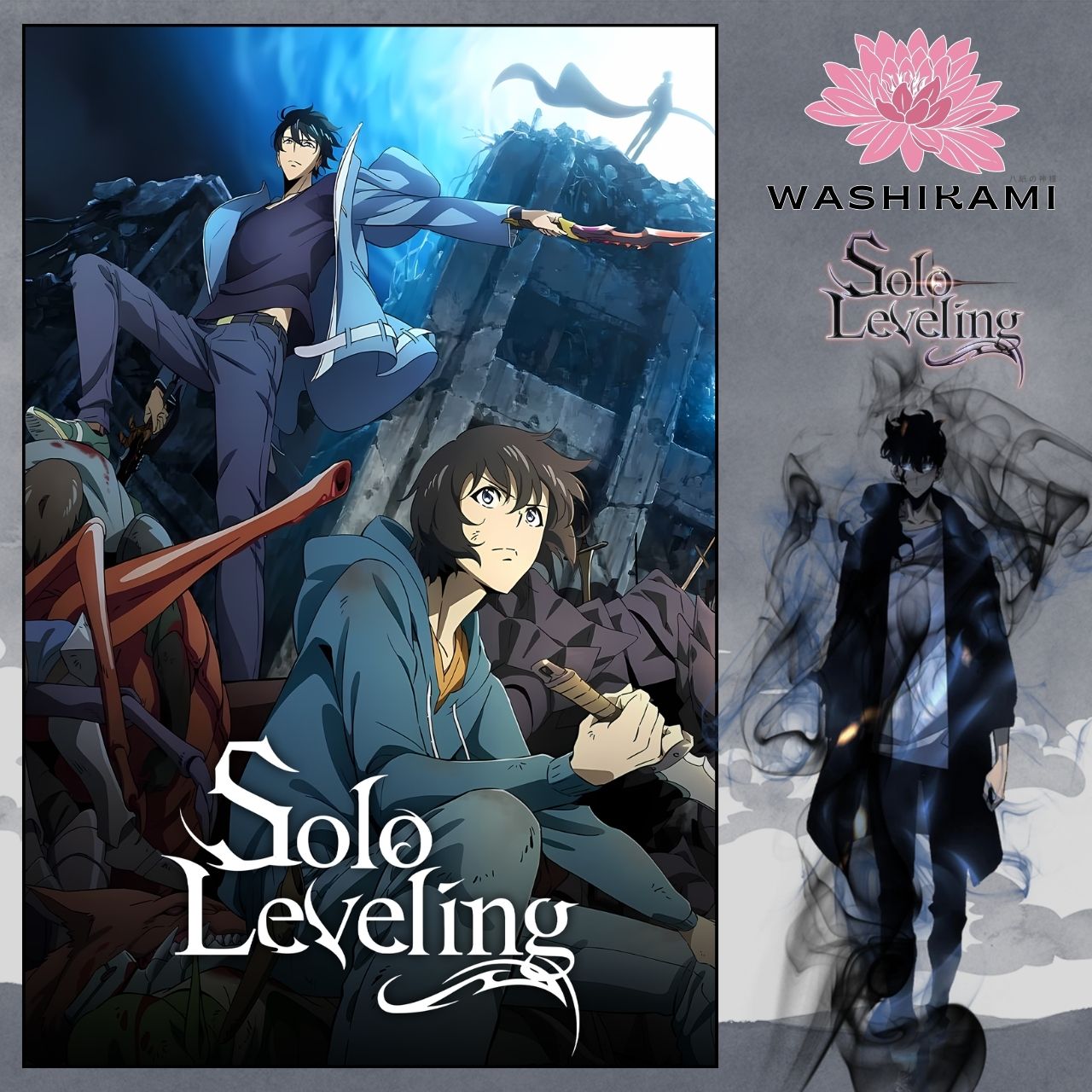 Solo Leveling : A4 Official Anime Posters, Laminated Poster & Sticker ...