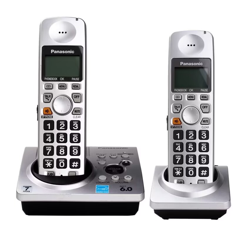 Panasonic KX-TG7731S Landine Cordless Phone Answering System telephone ...
