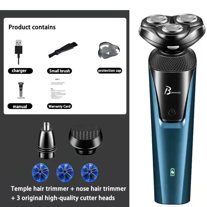 HOT SALE!ↂ♛ 3 in 1 Electric Shaver 3D rechargeable For Men shaving ...