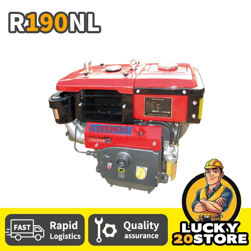 【SHINAMX】4 Stroke Water-Cooled Single Cylinder Diesel Engine High Power ...