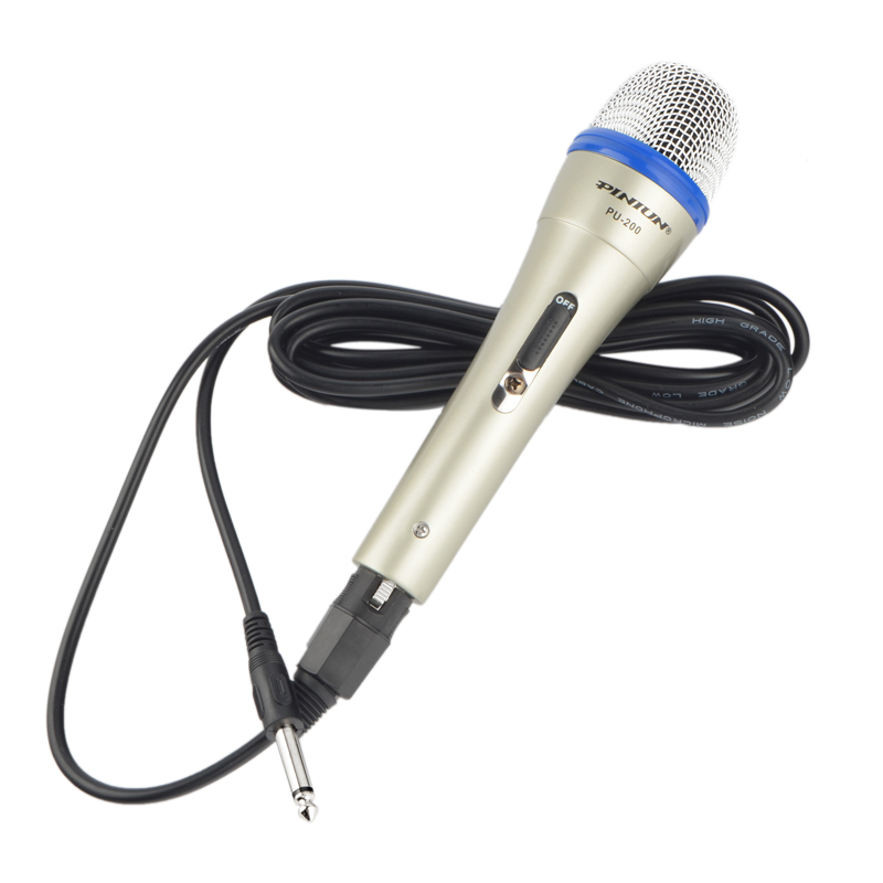 PU-200 Professional Vocal Dynamic Karaoke Handled Microphone 6.35MM ...