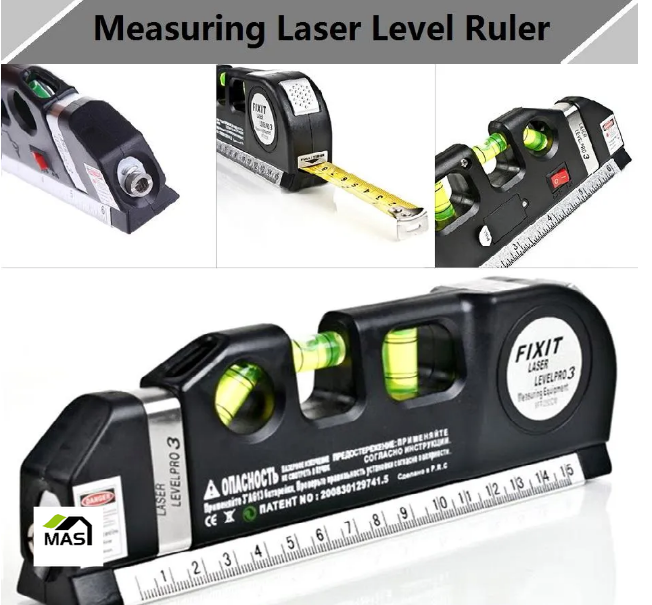 MAS GOODS 4 in 1 Accurate Multipurpose Laser Level Lever Cross Projects ...