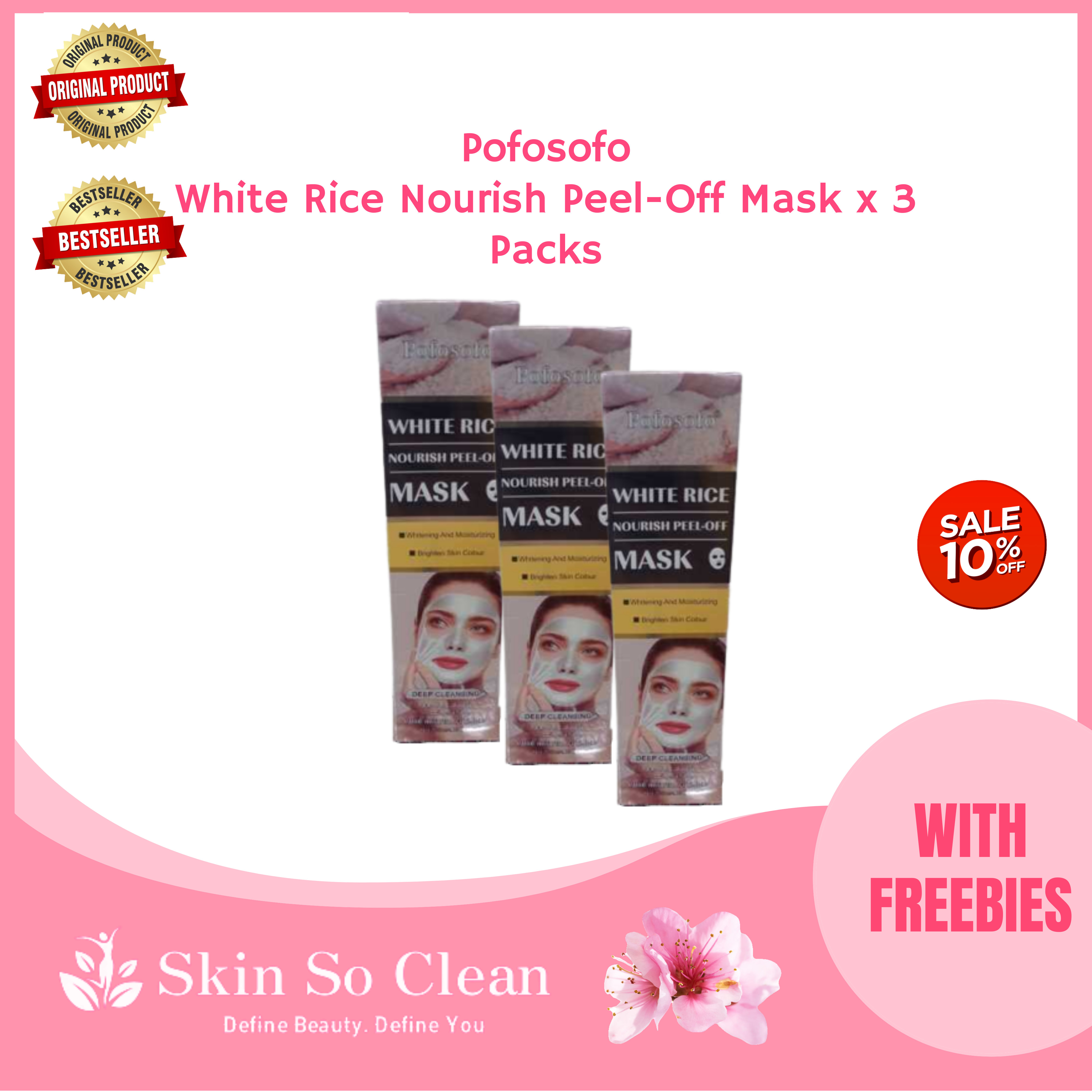 GLAMISTA Pofosofo white rice nourish pell-off mask | Lazada PH
