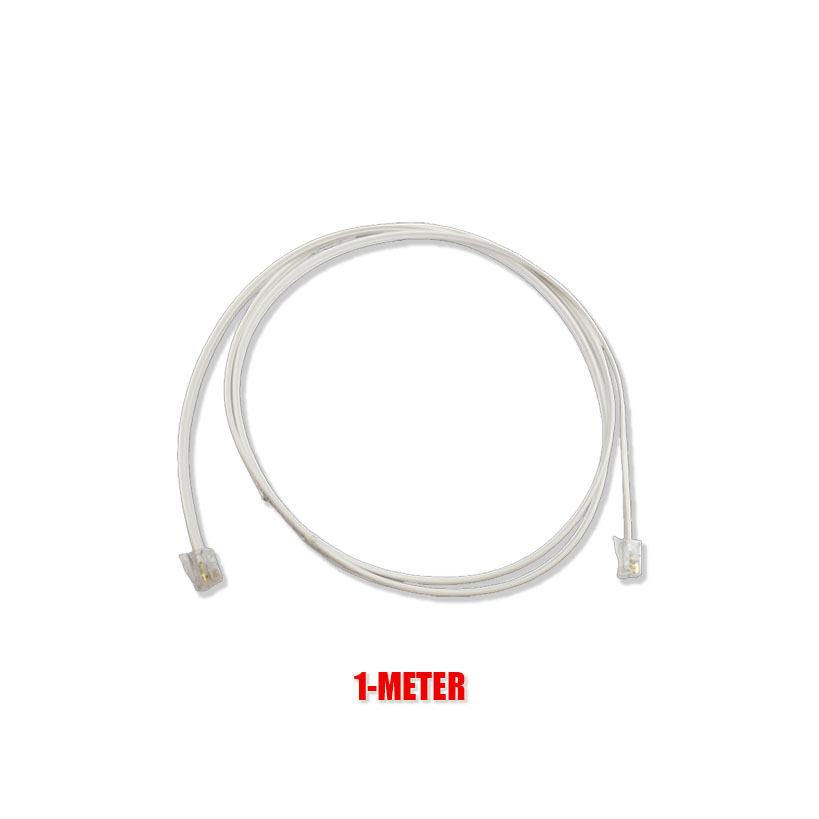 TELEPHONE LINE EXTENSION CORD with RJ11 4-PIN 6P4C MODULAR, BEST FOR ...