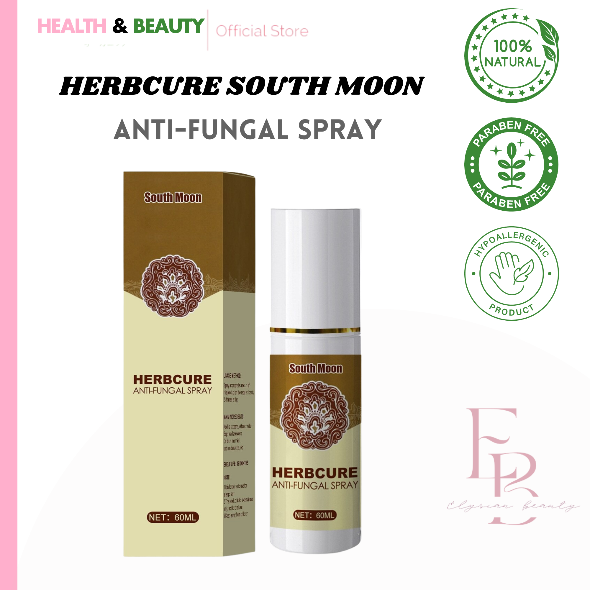 Very Effective HERBCURE ANTI FUNGAL SPRAY Anti-Fungal Infection ...