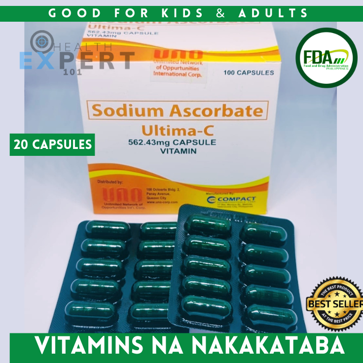 ULTIMA C 20 CAPSULE VITAMINS NA PAMPATABA | ULTIMA C 20 SODIUM ...