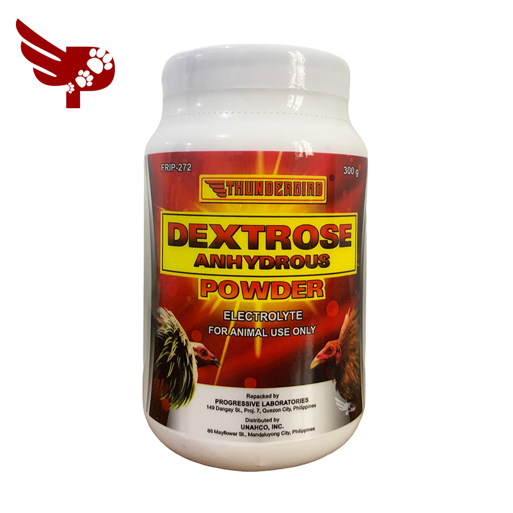 Thunderbird Dextrose Anhydrous Powder 300g - Electrolyte - For Animal ...
