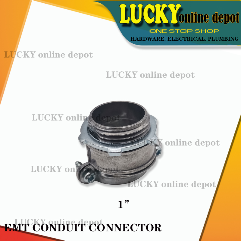 EMT G.I CONDUIT CONNECTOR WITH LOCK NUT (1/2,3/4,1INCH) | Lazada PH