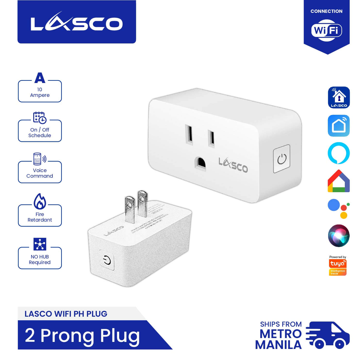 LASCO WIFI Smart PH Plug or PH Plug Plus with Energy Monitor Socket ...