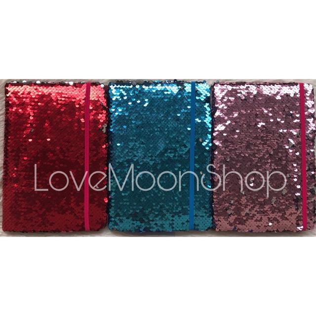 A5 Sequins Plain Notebook with Garter | Lazada PH