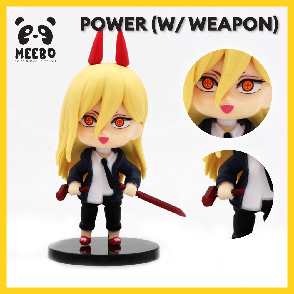 MEEBO Anime Chibi Figure: Chainsaw Man Power Public Safety Devil Hunter ...