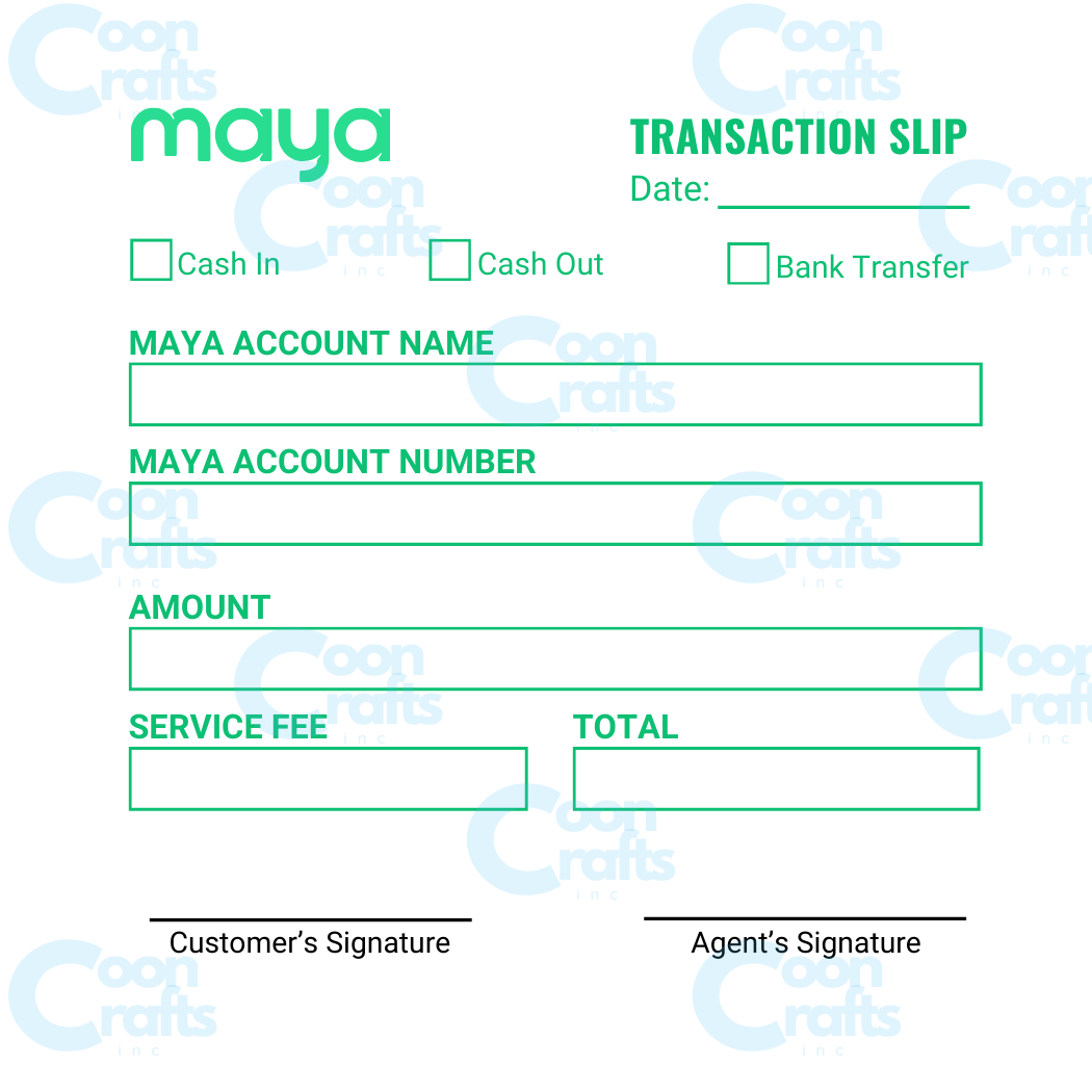 TRANSACTION SLIP 3.5" x 3.5" GCASH / MAYA | Lazada PH