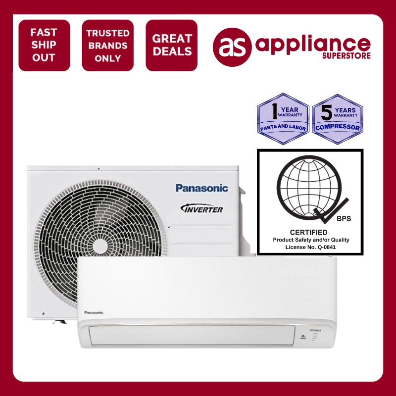 Panasonic 1HP Aero Series Deluxe Inverter Split Type Aircon CS/CU ...