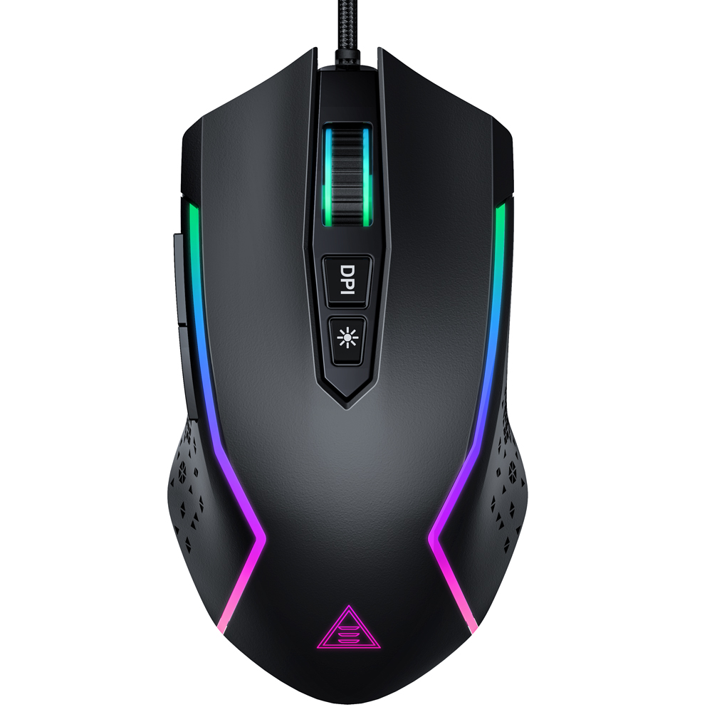 EKSA EM100 RGB Gaming Mouse Gamer USB Wired Gaming Mice 8000 DPI with 6 ...