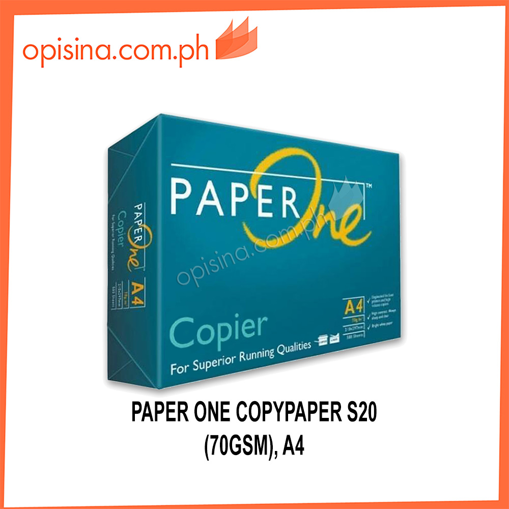 PAPER ONE COPYPAPER S20 (70GSM), A4 | Lazada PH