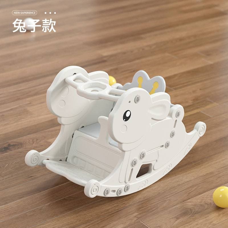 BYJ Rocking Chair for Babies Lion and Bunny Design with Sound Rocking ...