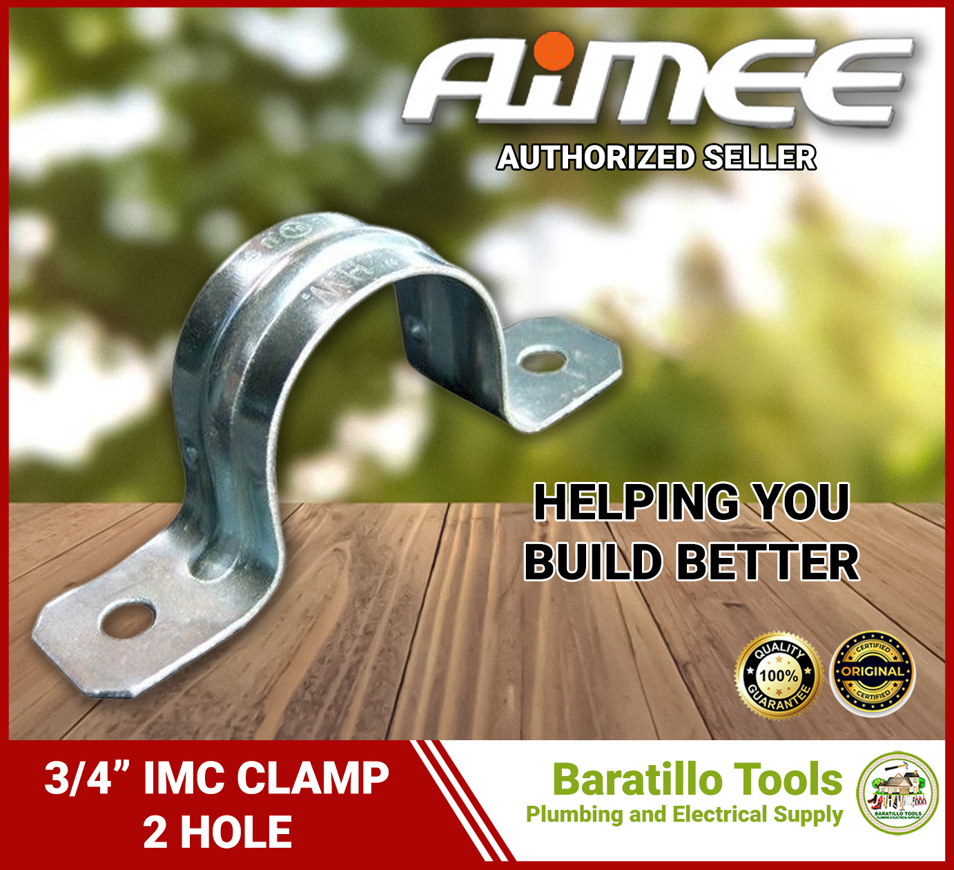 HEAVY DUTY IMC Clamp 2 Hole 1/2", 3/4", 1", 1 1/4",1 1/2", 2", 2 1/2 ...