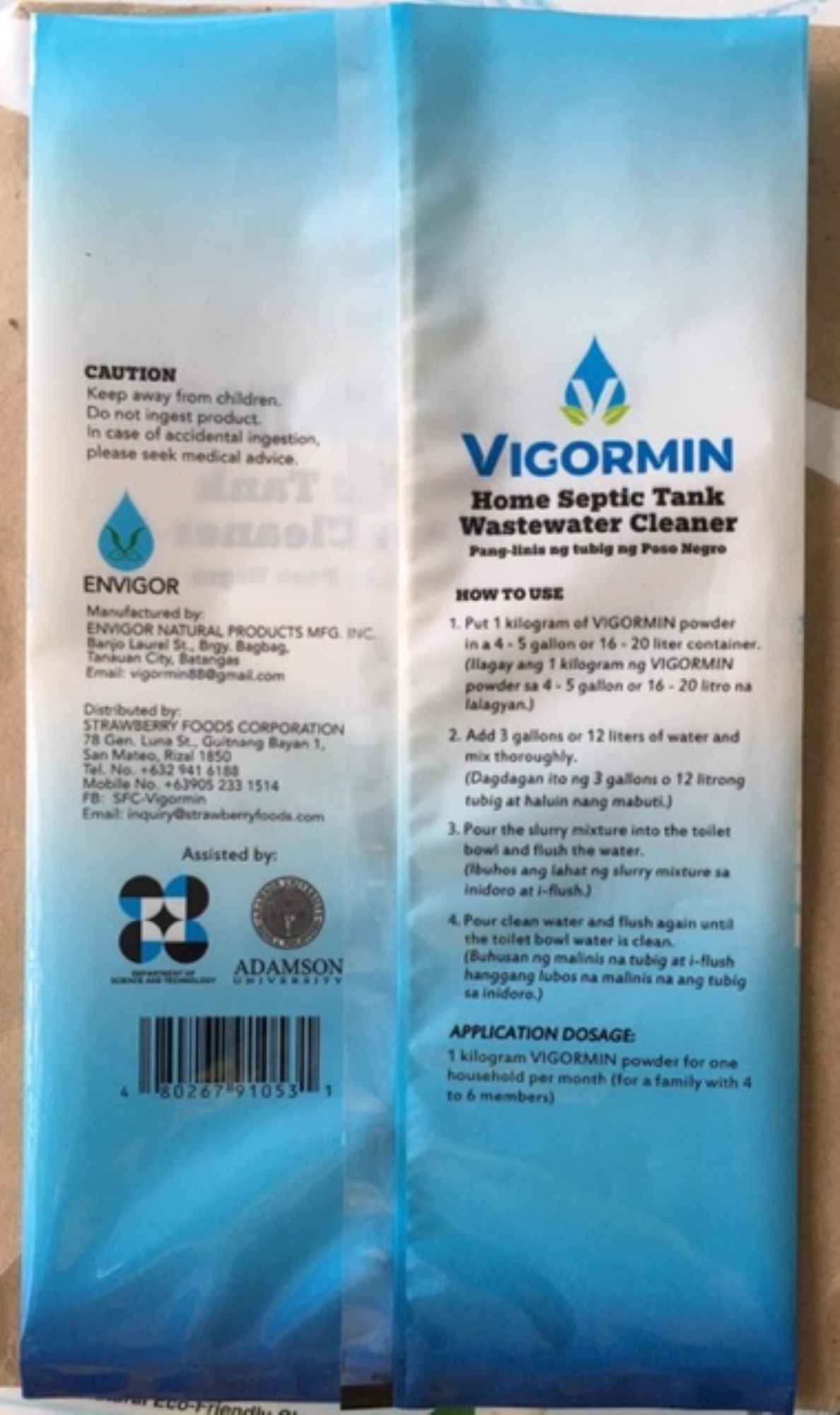 Vigormin Home (V1) Septic Tank Wastewater Cleaner | Lazada PH