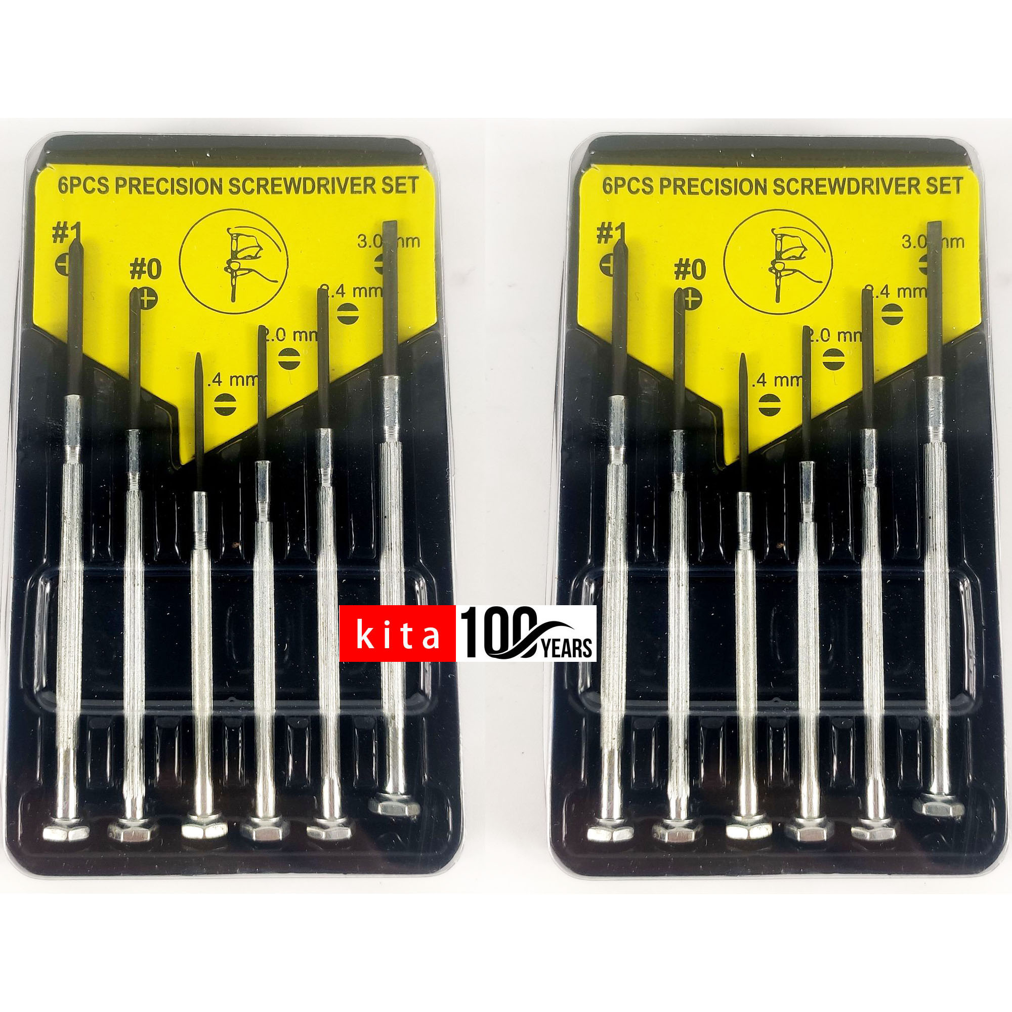 (Metal Handle) Precision Screwdriver Set 6pcs kita100years | Lazada PH