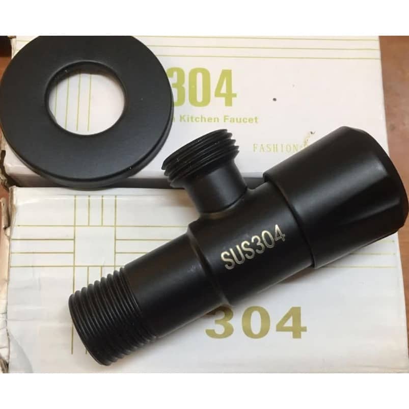 304 Stainless Steel 1 Way Angle Valve And 2 Way Angle Valve Black Good ...