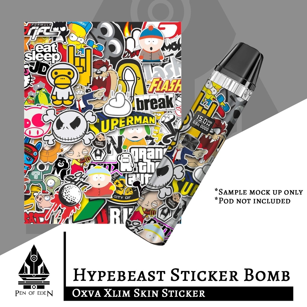 Hypebeast Sticker Bomb Oxva Xlim Skin | Lazada PH