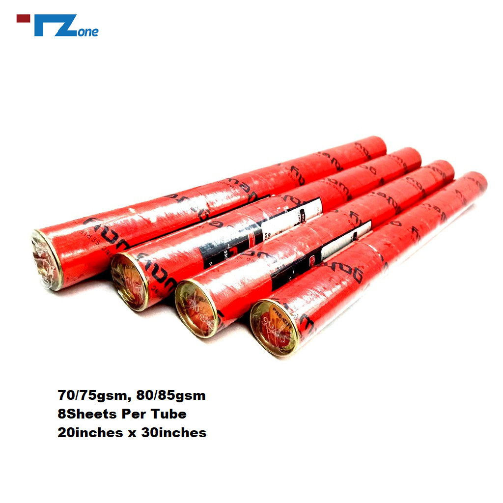 Gateway Natural Tracing Paper 70/75gsm, 80/85gsm 20x30inches 8pcs/tube ...